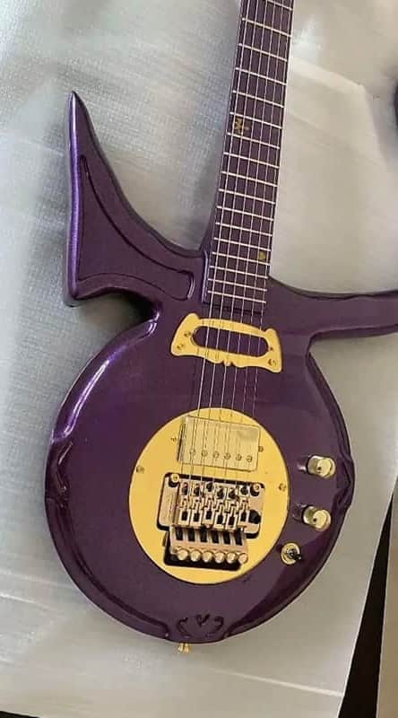 Custom Prince Symbol Guitar Project Built, Maple Neck, | Reverb UK