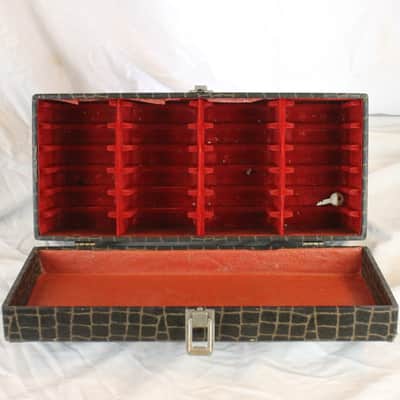 Dark Brown Hard Case for 8-Track Cassettes 7.25" x 16.75" x | Reverb