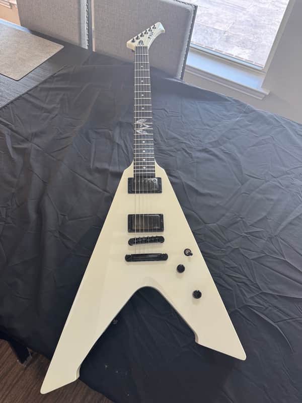 ESP LTD Vulture James Hetfield Signature - Olympic White | Reverb