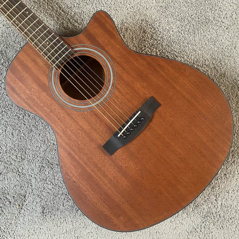 Mahogany Wood 40 Inch Acoustic Guitar, Rosewood Fingerboard | Reverb