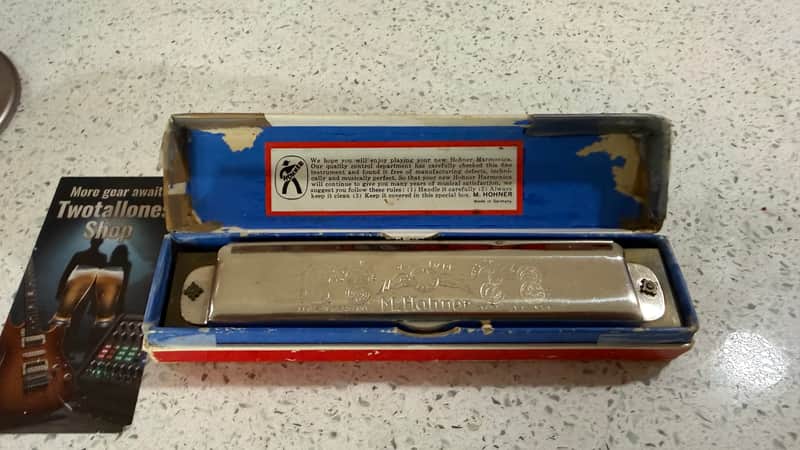 Vintage M. Hohner Marine Band No. 365 Harmonica w/ Original | Reverb