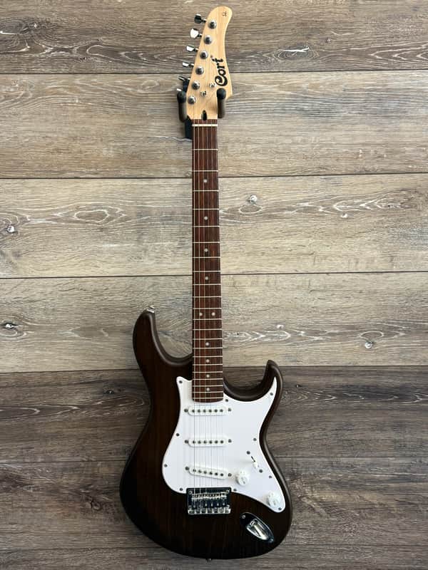Cort G series "G100 sss", Open Pore Brown with soft case | Reverb