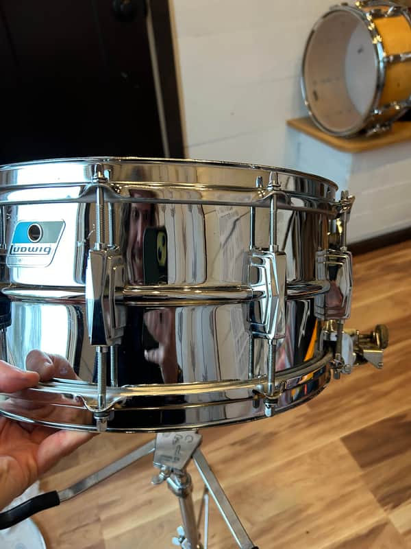 Ludwig No. 411 Super-Sensitive 6.5x14" 10-Lug Aluminum Snare | Reverb