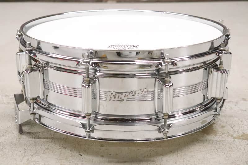 Rogers "5-Line" Dyna-Sonic 5x14" Brass Snare Drum Vintage | Reverb