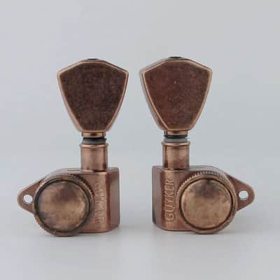 3X3 Bronze Locking Guitar Machine Heads Tuning Pegs | Reverb Australia