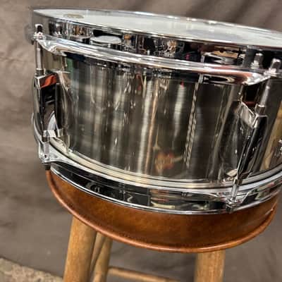 Pearl Steel Snare Drum 5.5" x 13" Brushed Finish | Reverb