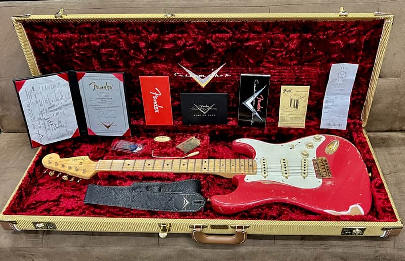 1956 Stratocaster Dennis Galuszka Masterbuilt Relic Gold | Reverb