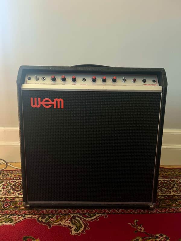 Vintage 1970's WEM Dominator 25 watt valve guitar / bass | Reverb