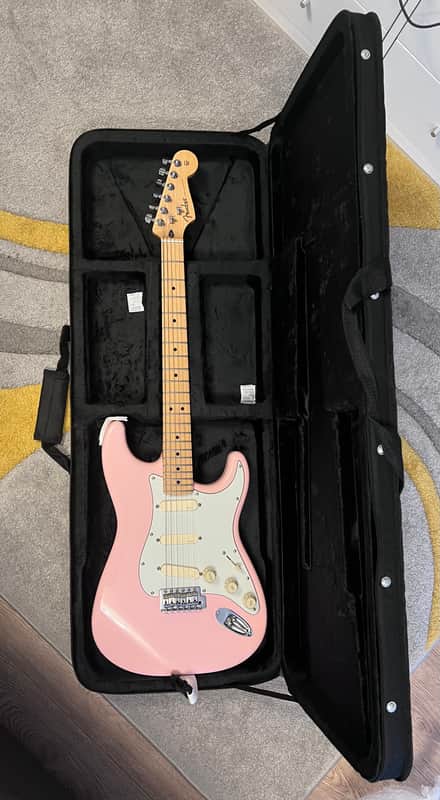 Fender Stratocaster - Shell Pink - EMG Active Pickups - | Reverb