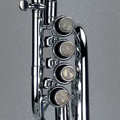 Berkeley Pro 4-Valve Piccolo Trumpet Silver Plated w/ Two | Reverb