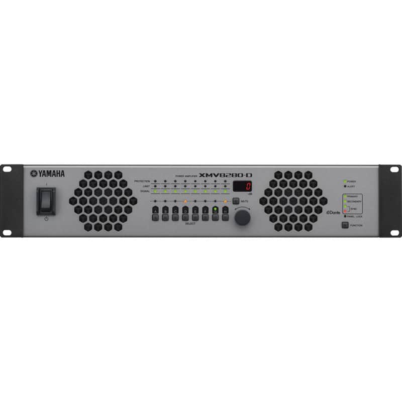 Yamaha XMV8280-D 8-Channel Power Amplifier with Dante | Reverb