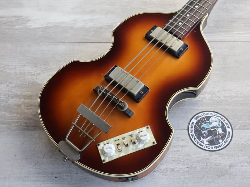 1987 Greco VB-650 Violin Beatle Bass (Brown Sunburst) | Reverb