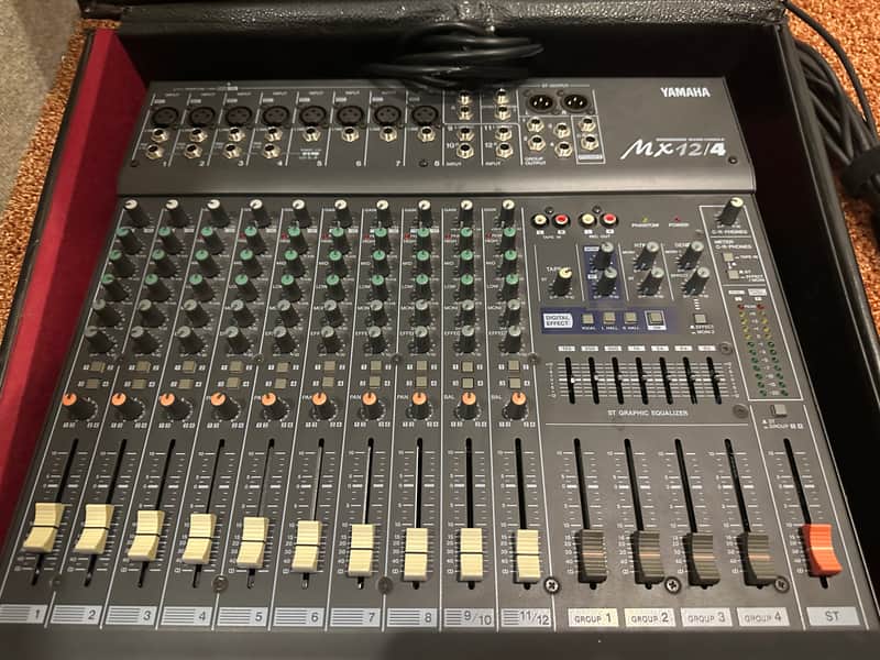 Yamaha MX12/4 Vintage Analog Mixer – Fully Working – | Reverb