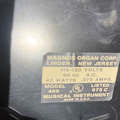 Vintage Magnus 468 Electric Chord Organ RARE | Reverb