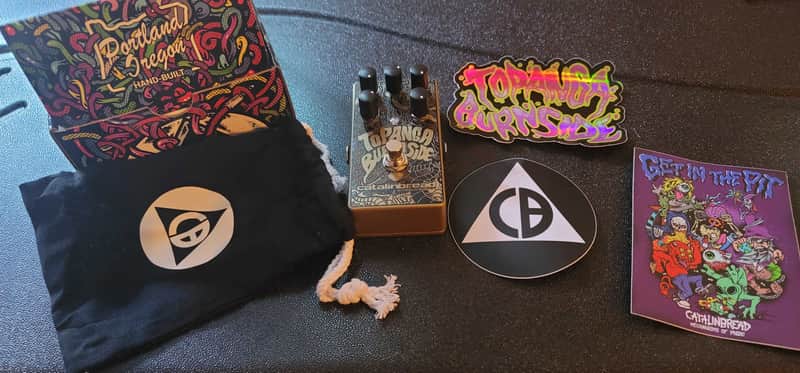 Catalinbread Topanga Burnside Spring Reverb 2024 - Gold / | Reverb