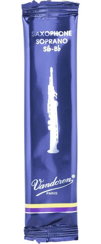 Traditional Vandoren Reeds - Soprano Sax (Singular Reed) 3.5 | Reverb