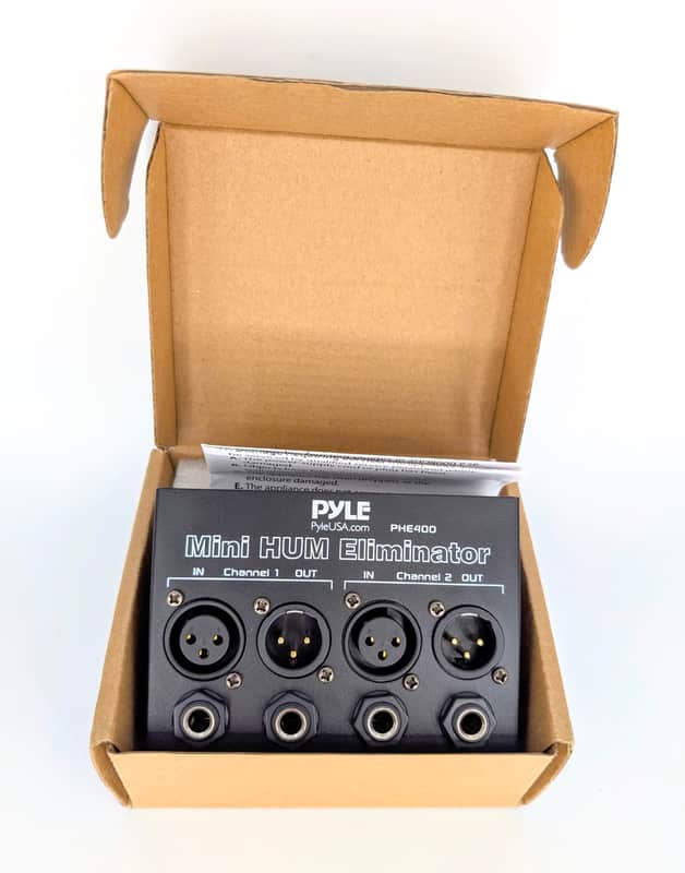 Pyle PHE400 Mini Hum-Noise Eliminator 2-Channel XLR/TRS | Reverb