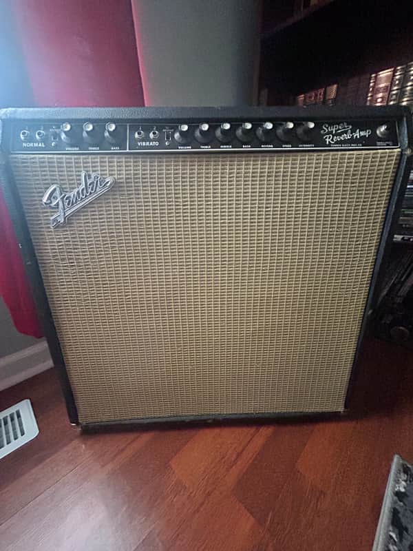 1969 Fender Super Reverb 2-Channel 40-Watt 4x10" Guitar Combo | Reverb