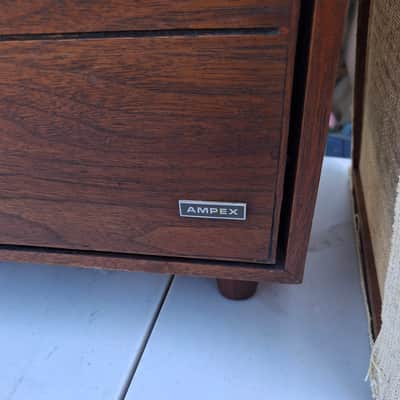 Rare Ampex 4010 Speakers, 3-way, Cherry wood, Recapped, | Reverb