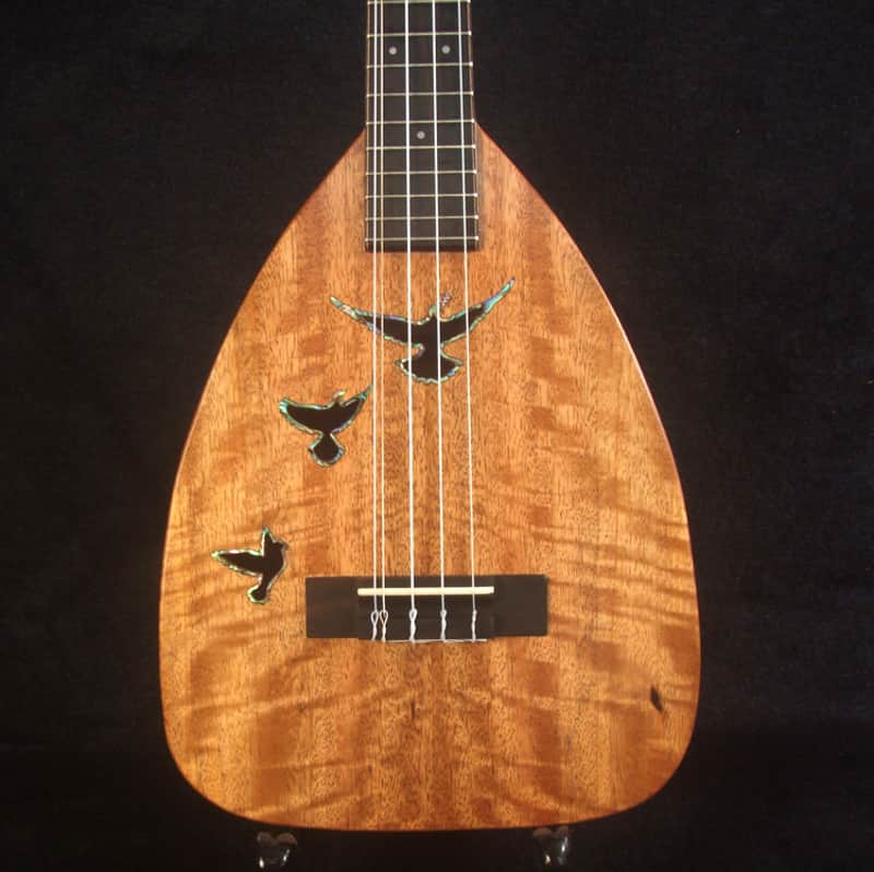 Handmade 5 String Tenor Ukulele, Solid Curly Mango & Curly | Reverb