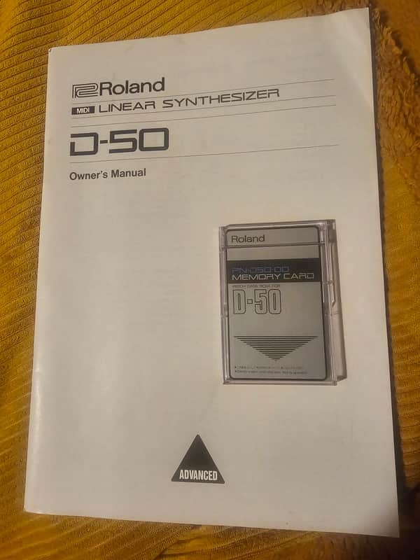 Roland D-50 Accessory : Manual and Card Only | Reverb