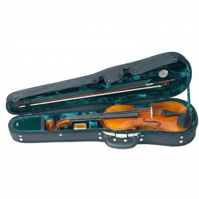 GEWA Maestro 4/4 Shaped Violin Case - Black/Green - New Open | Reverb