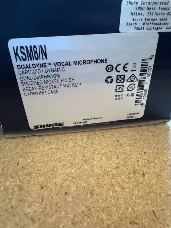 Shure KSM8 Dualdyne Cardioid Dynamic Vocal Microphone - | Reverb