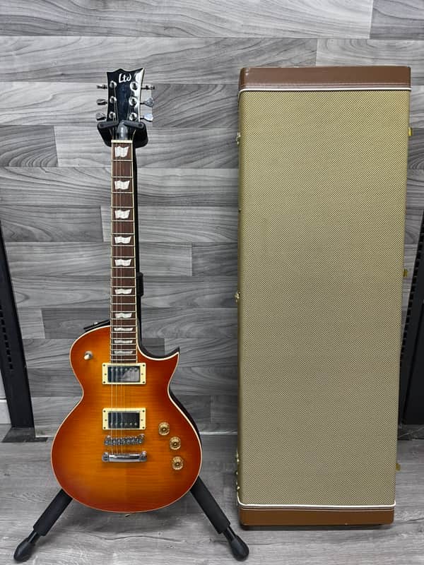 ESP LTD EC-256 Sunburst Solid Body Electric Guitar + Hard | Reverb