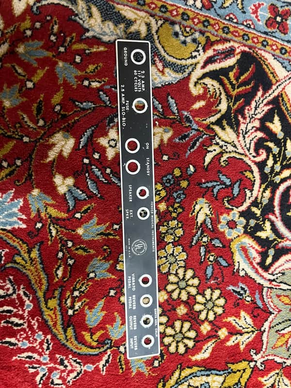 Fender Twin Reverb Back Plate Drip Edge Black Panel 1960s | Reverb