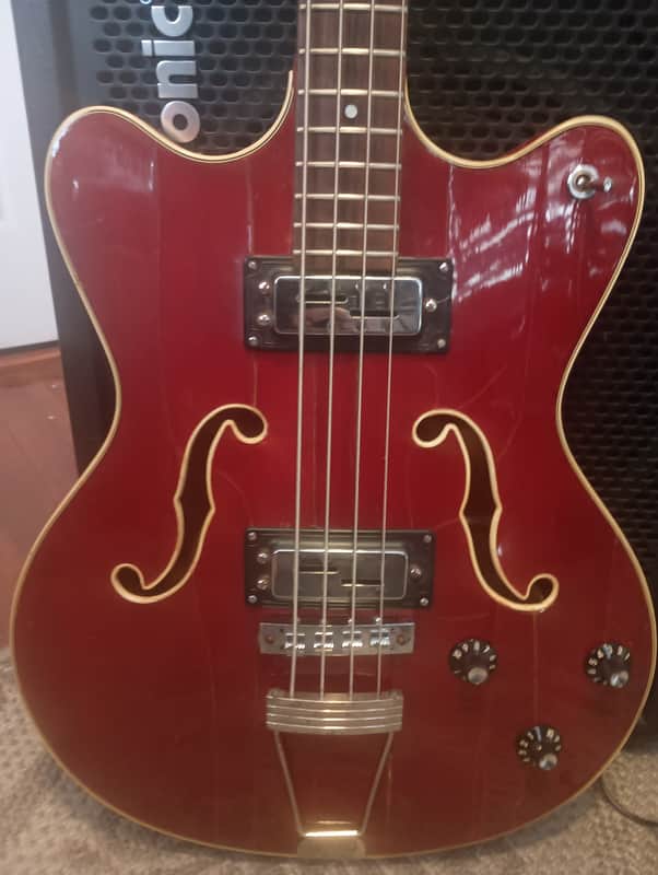 Ovation Typhoon Bass 60s - Trans red | Reverb