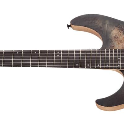 Schecter Reaper-6 Left-handed - Satin Charcoal Burst (1512) | Reverb