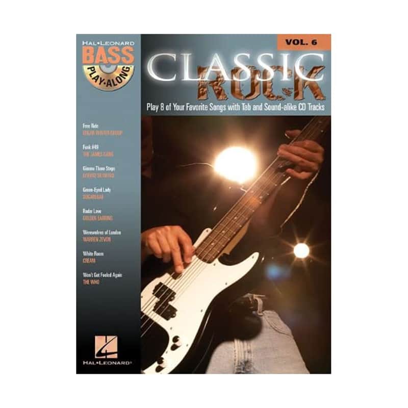 Classic Rock Bass Play-Along: Volume 6 Hal Leonard Corp. | Reverb