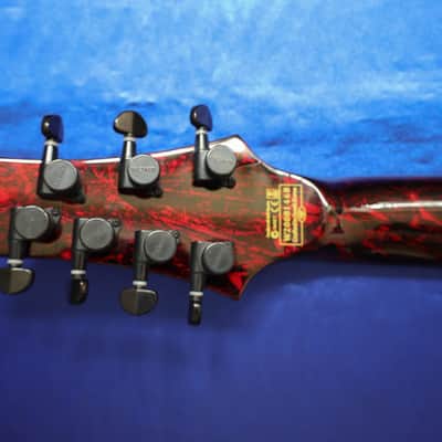 Schecter C-7 Silver Mountain 2020 blood moon | Reverb