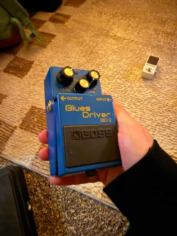 Boss BD-2 Blues Driver (Silver Label) 1995 - Present - Blue | Reverb