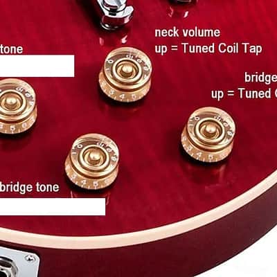 Gibson Les Paul PCB quick connect 2 push pull pots | Reverb UK