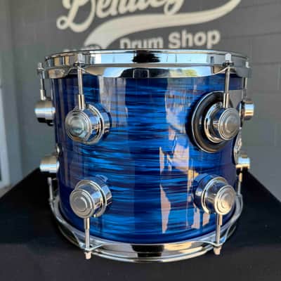 DW Collector's Maple VLT 8x10 Rack Tom in Deep Blue Oyster | Reverb