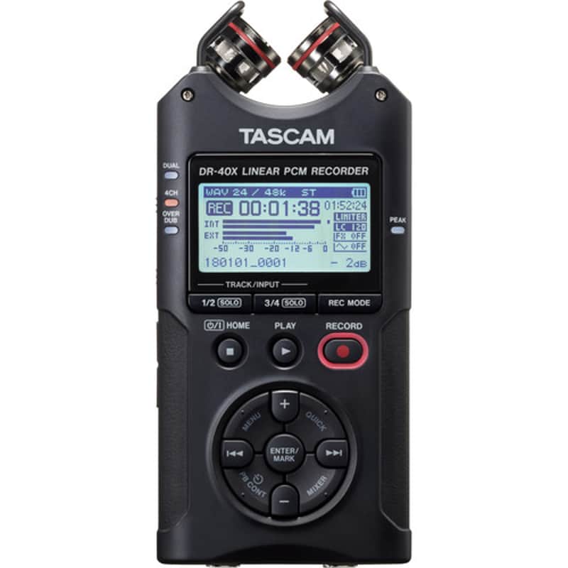 TASCAM DR-40X 4-Channel Portable Digital Recorder | Reverb