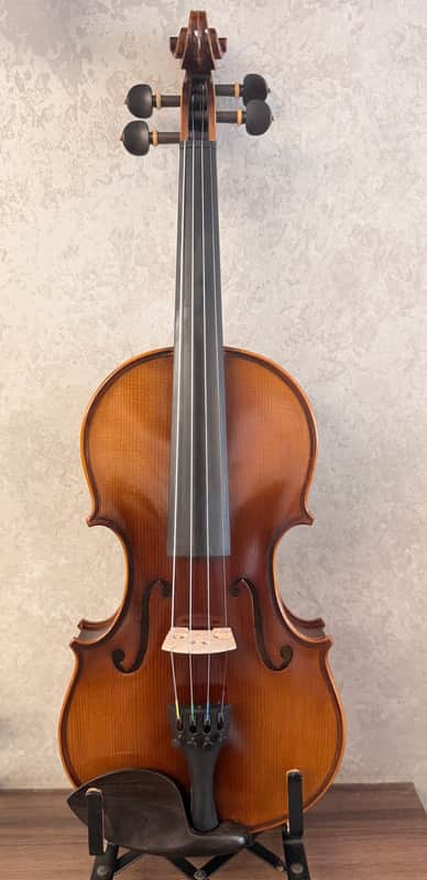 Handmade 4/4 Violin Outfit - Flamed Maple Back ,Spruce Top, | Reverb