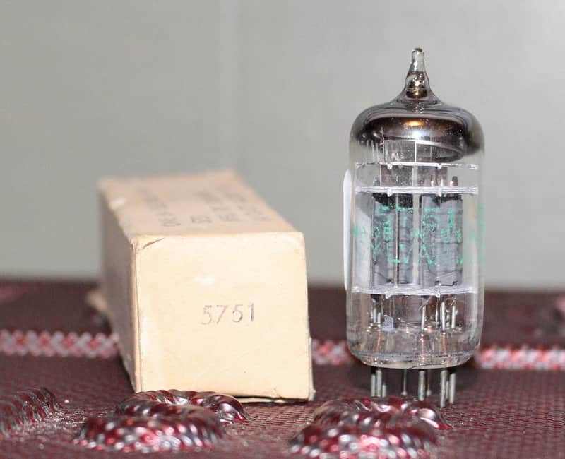 SYLVANIA JAN 5751 WA 12AX7 SUB GRAY PLATE 3 MICA O GETR S | Reverb
