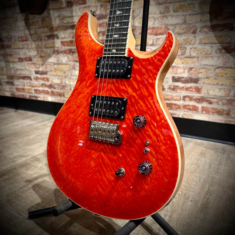 PRS C844 Custom 24-08 Quilt - Blood Orange | Reverb