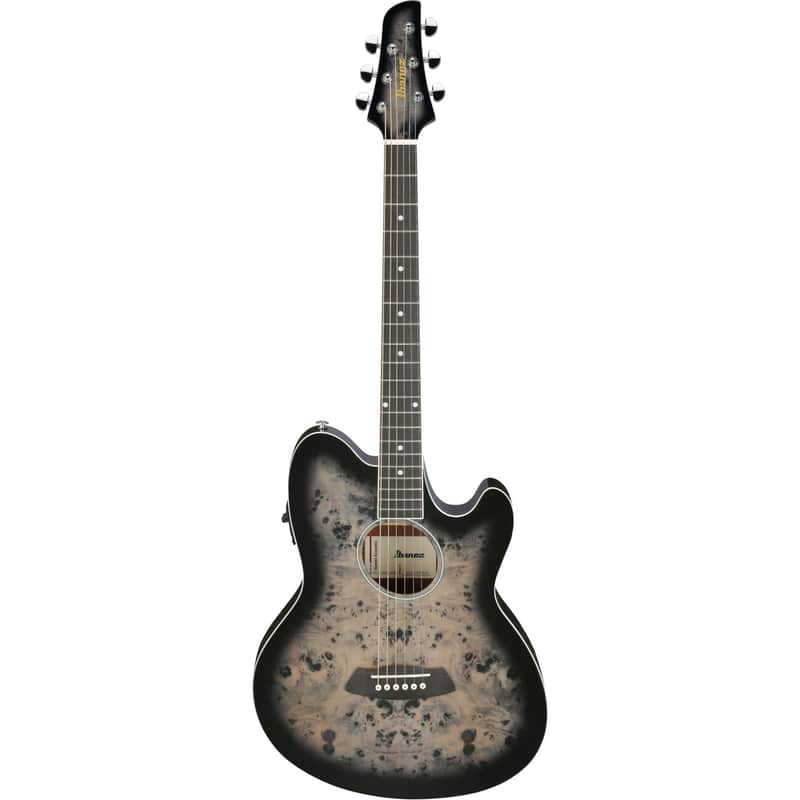 Ibanez TCY10PA-BKB Transparent Brown Black Burst - Acoustic | Reverb