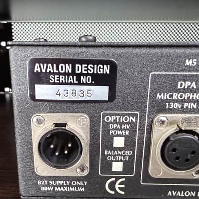 Avalon M5 Class A Mic Preamp - Silver | Reverb