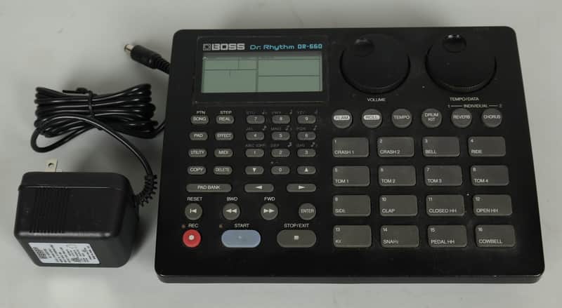 Boss DR-660 Dr. Rhythm Drum Machine with Power Supply | Reverb