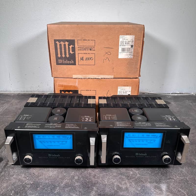 McIntosh MC1000 1000-Watt Mono Solid State Power Amplifier | Reverb