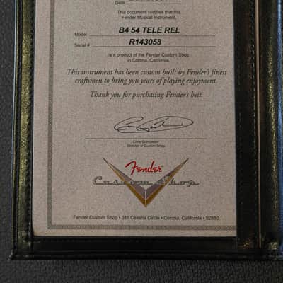 Fender Custom Shop 1954 Telecaster®, Relic - Aged Nocaster | Reverb