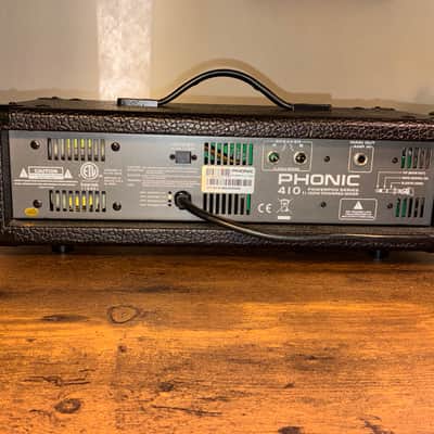 Phonic 410 Powerpod Series 100 Watt Powered Mixer PA Amp Head | Reverb