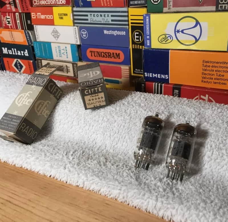 2 Rare NOS French TripleMica Cifte Mazda Military 6189 | Reverb