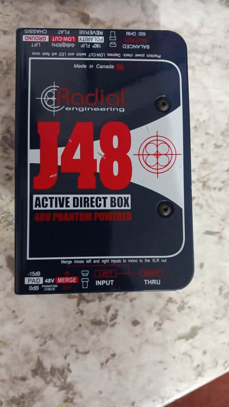 Radial J48 Active Direct Box 2010s - Blue | Reverb