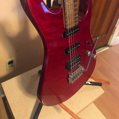 Washburn USA Custom MG-120 1995 Trans Red | Reverb