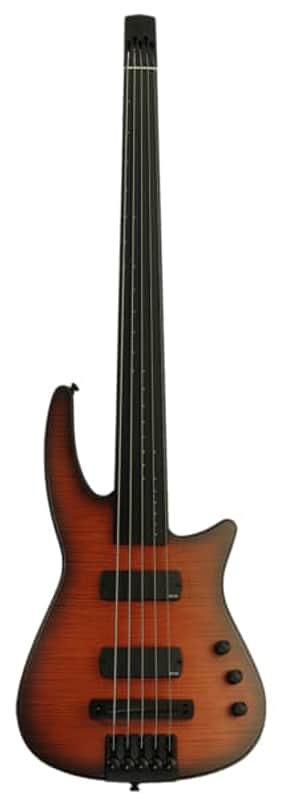 NS Design NXT5a Radius Bass Guitar - Sunburst - Fretless | Reverb